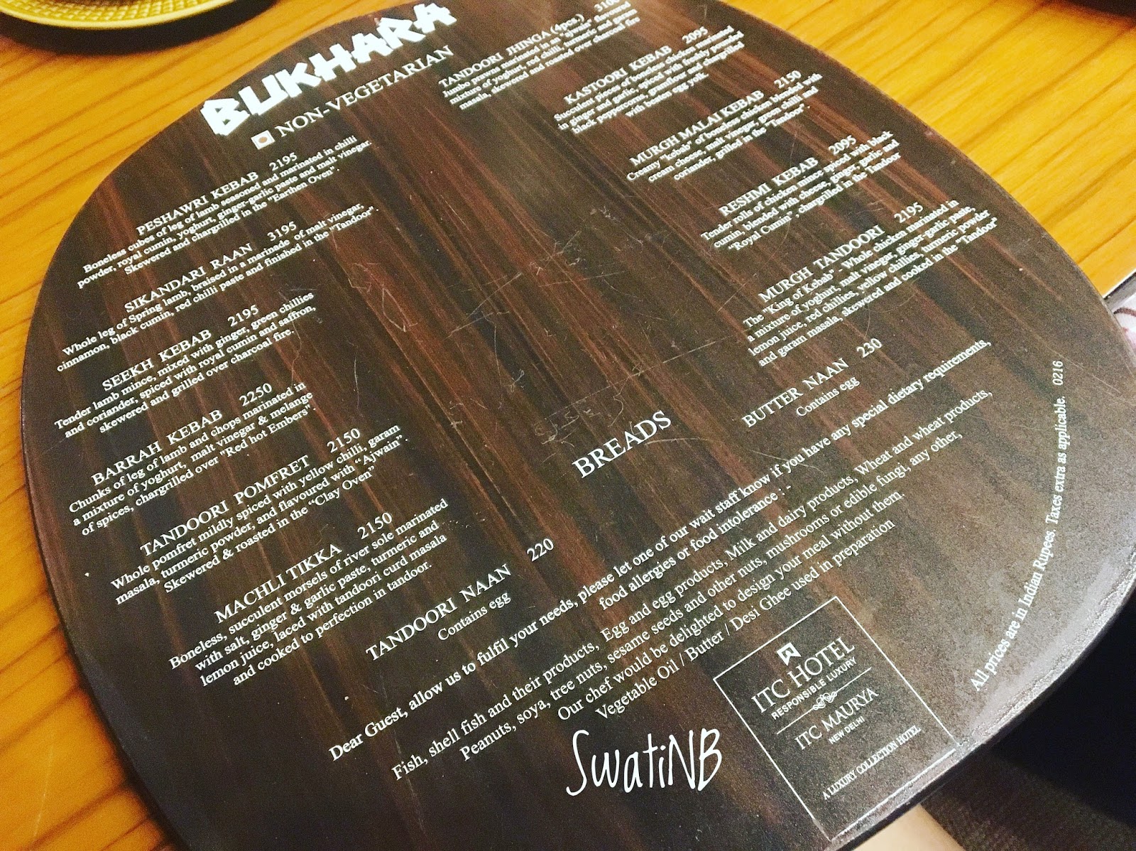 Epicurean Gastronome: Bukhara - One of the most iconic brands for fine ...