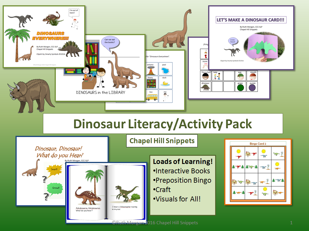 Chapel Hill Snippets: Dinosaurs! Literacy/Activity Packet