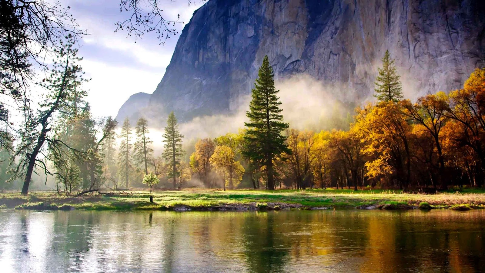 Natuur wallpaper: Rivier in de herfst | HD Wallpapers