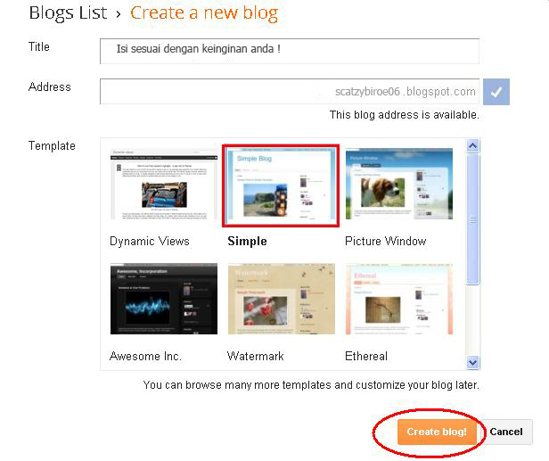 Cara Membuat Blog Dengan Cepat Dan Mudah √ Cara Membuat Blog Yang ...