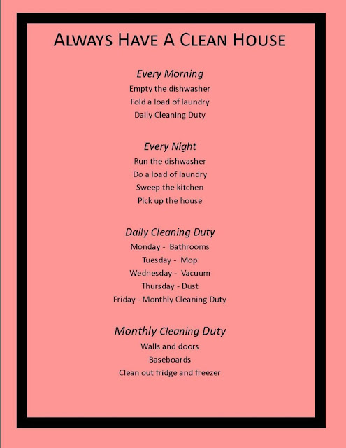 Near Normalcy: Always Have a Clean House