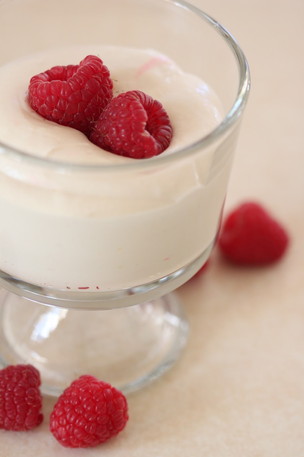 White Chocolate and Raspberry Mousse