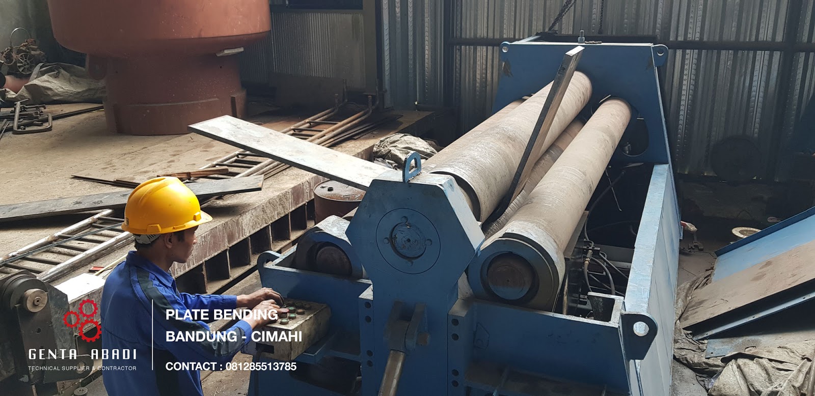 roll pipa besi, roll hbeam, bodem, dish end, end cap, roll plat ~ Jasa ...