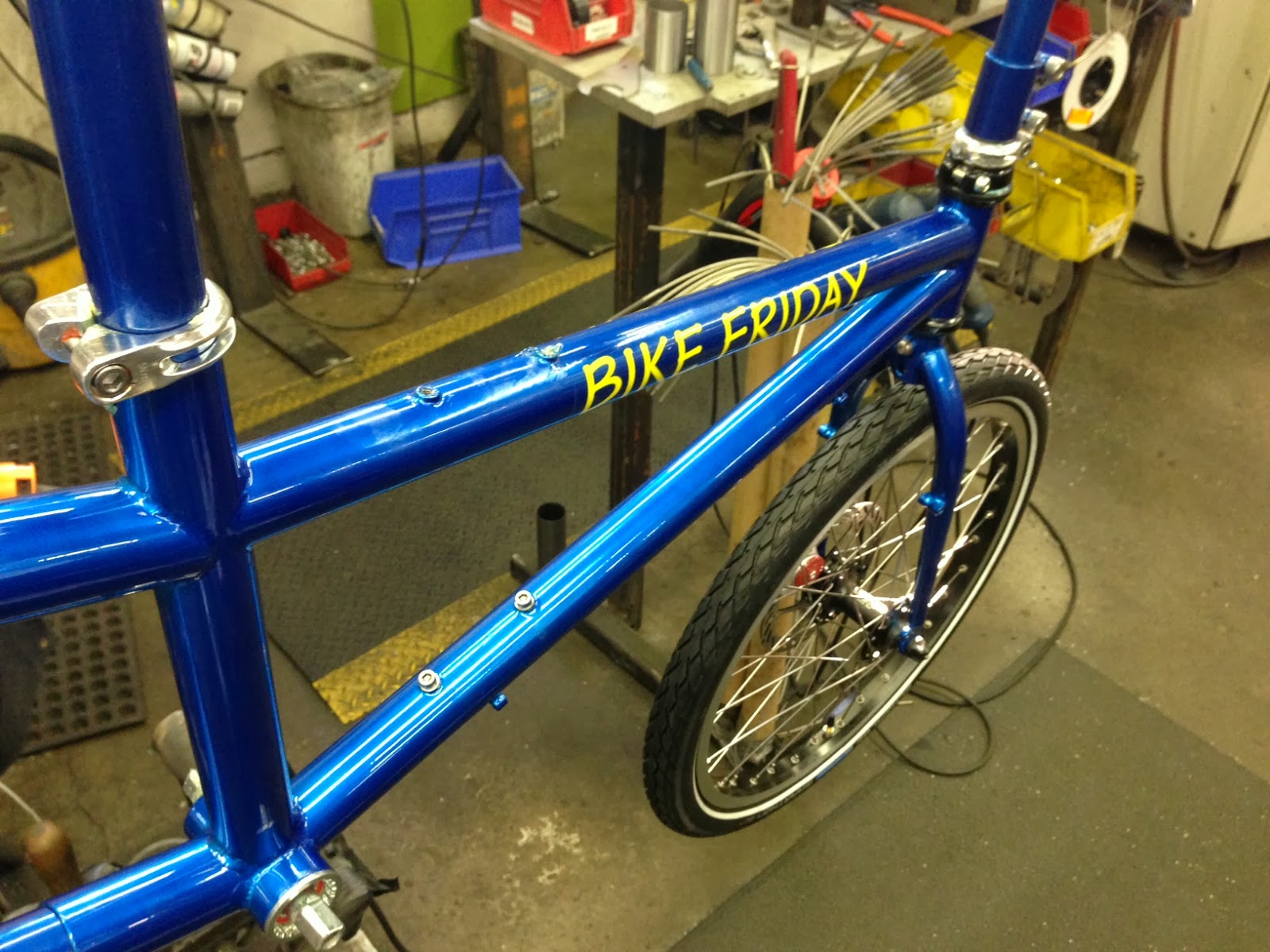 Cameron Graphix: Bike Friday Blue color options