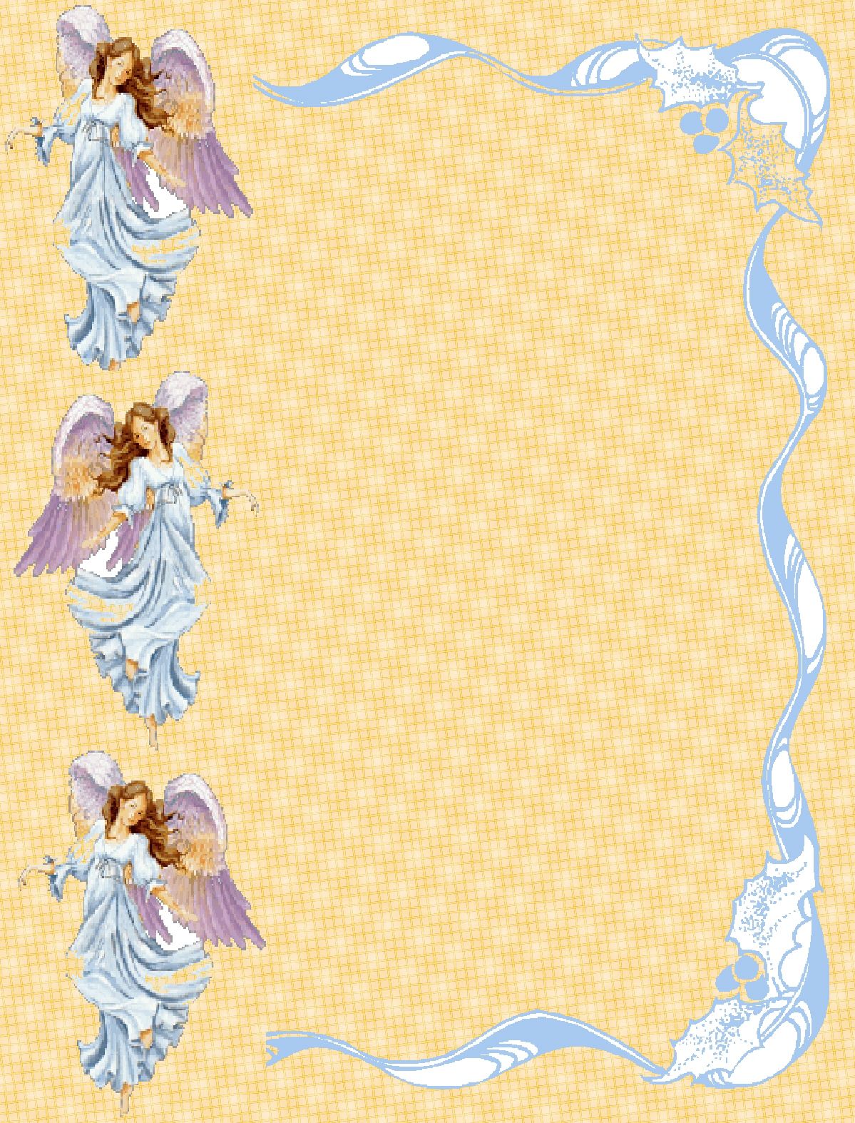 Christian Images In My Treasure Box: Angel Borders , Frames And Backgrounds