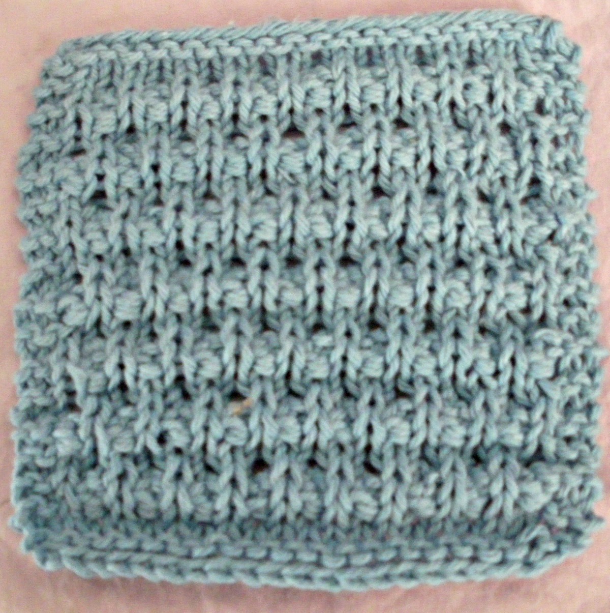 Knitting Swatches: January 5th 2018 Swatch - Horizontal Ridge Stitch