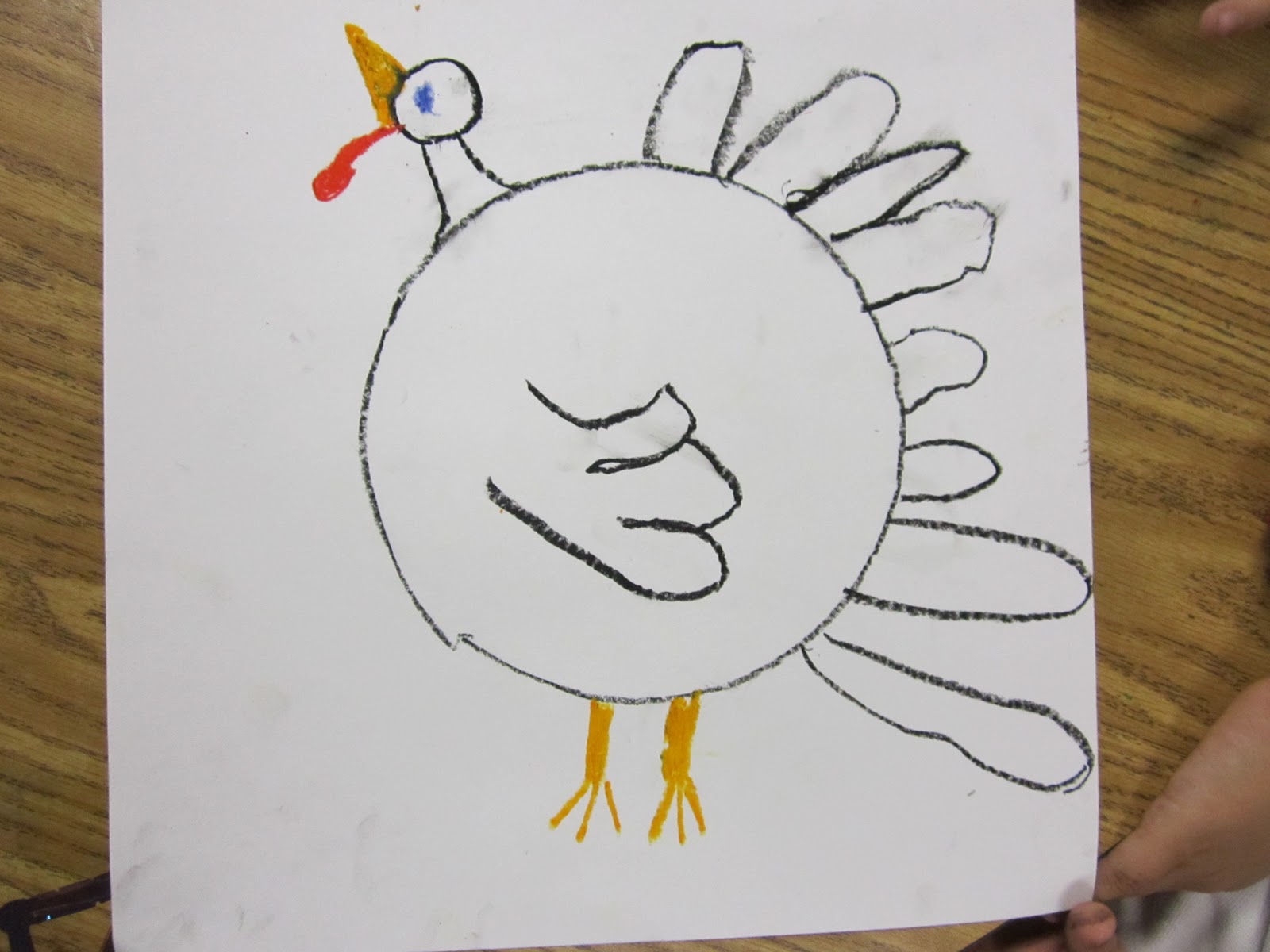 ChumleyScobey Art Room: Abstract Turkeys! ( a little belated)