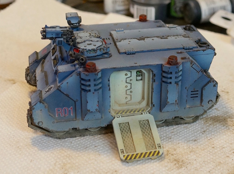 40k Hobby Blog: Space Wolf Rhino WIP 2