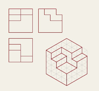 sergiotecnología: Piezas en perspectiva isometrica