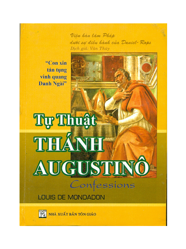 Tự Thuật Thánh Augustinô - Tủ Sách Công Giáo
