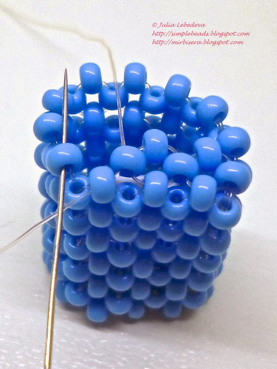 Beading for the very beginners: Basics of Right Angle Weave. Part 2 ...