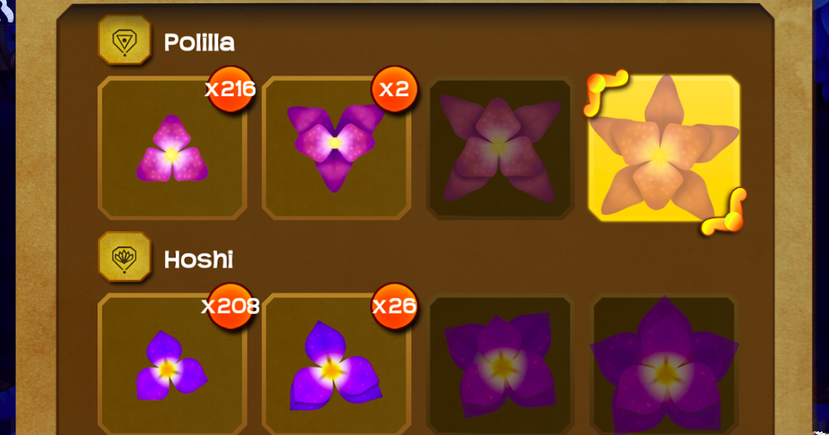 A Flutter Starlight Journey: Core Sets: Save Your Attraction Flowers ...