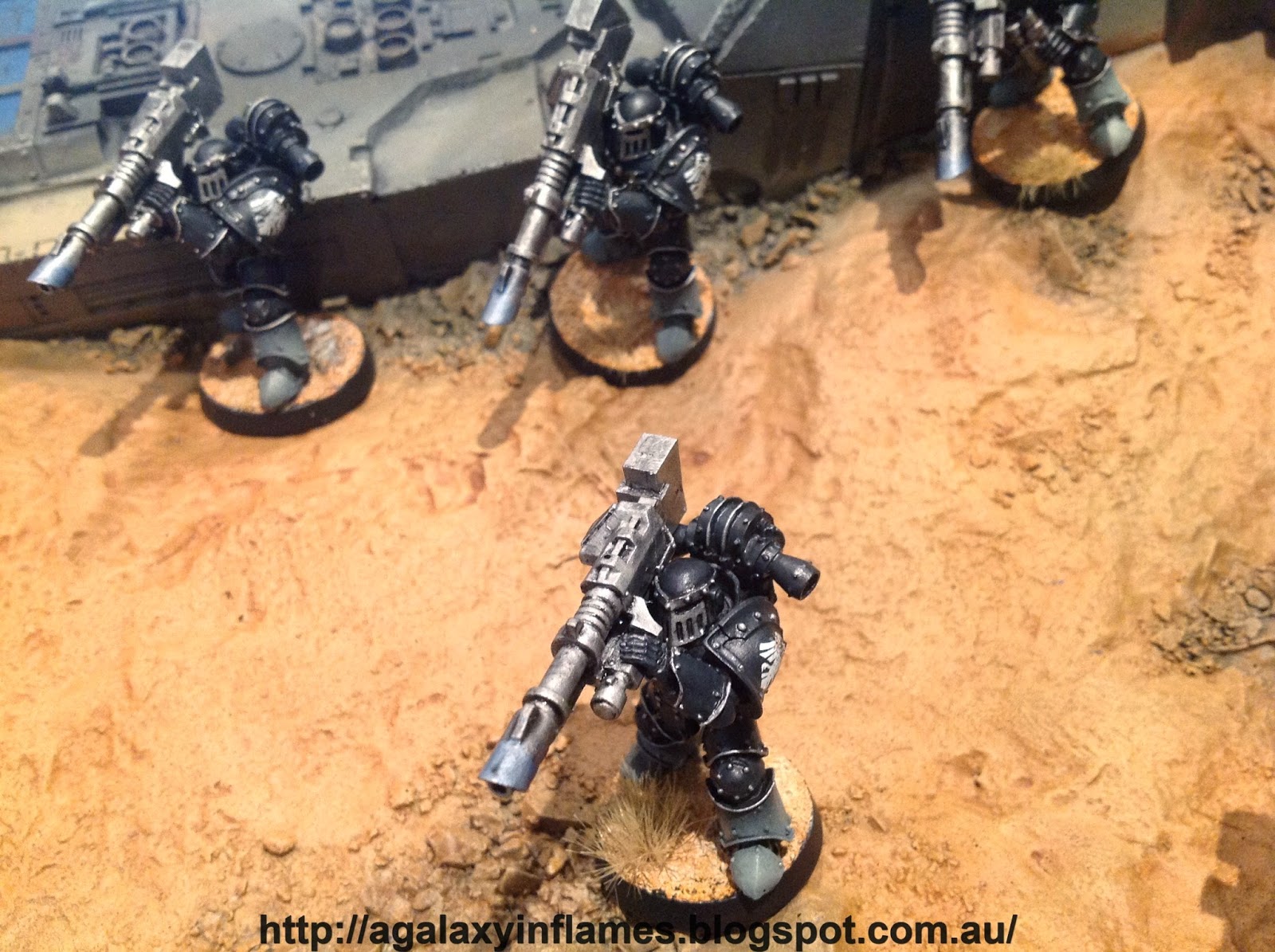 A Galaxy In Flames: Raven Guard Legion Heavy Support Squad 1.