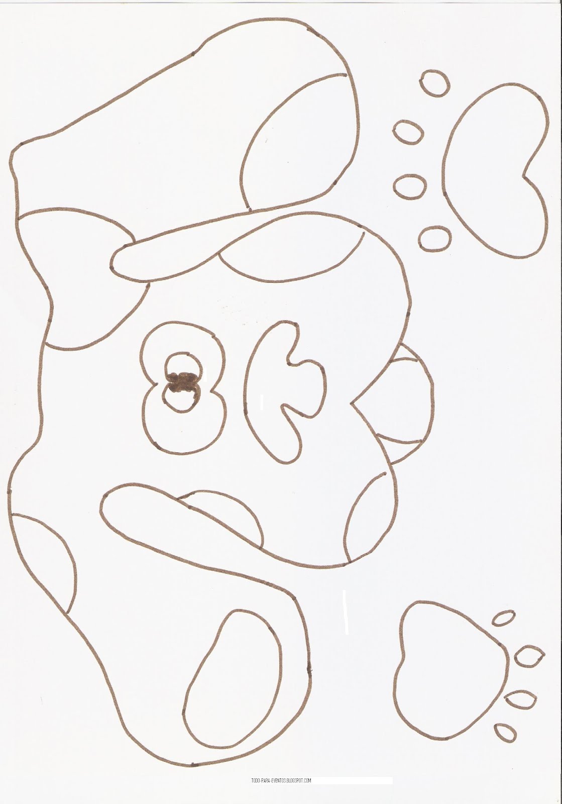 Todo Para Eventos: FIESTA TEMATICA PISTAS DE BLUE.