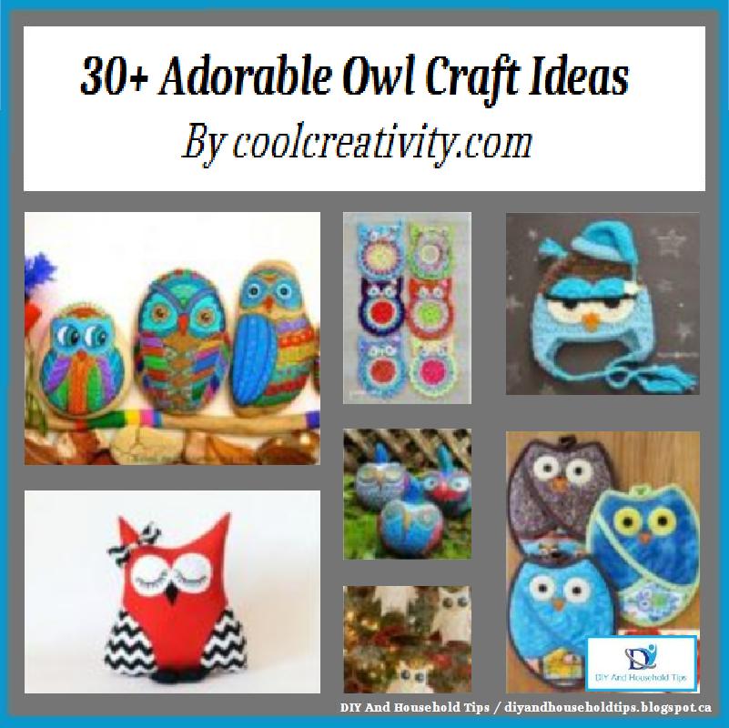 DIY And Household Tips: 30+ Adorable Owl Craft Ideas