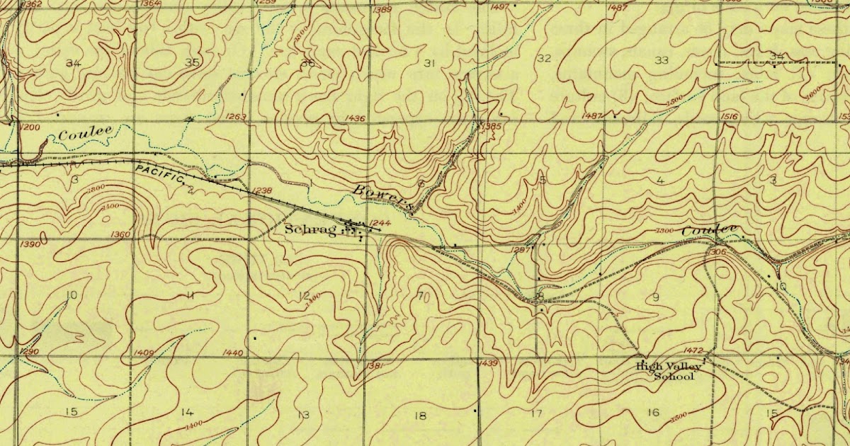 Big Bend Railroad History: 1925 Schrag Topo Map