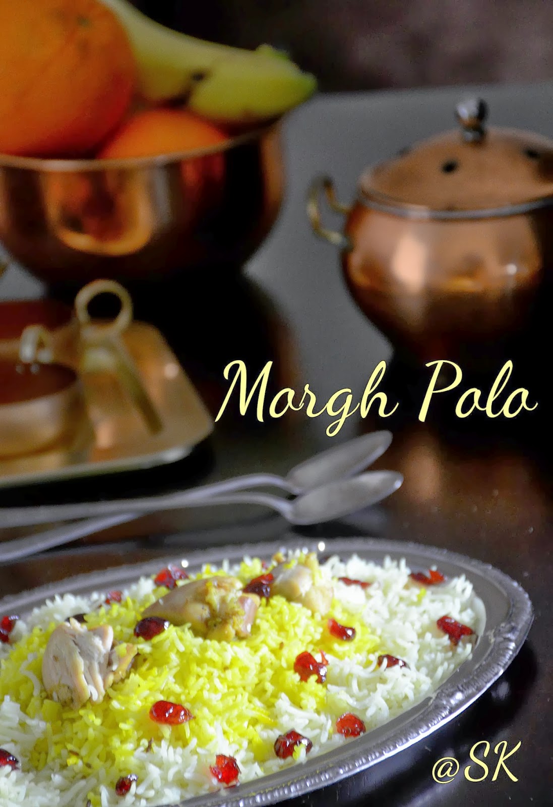 Savitha's Kitchen: Morgh Zereshk Polo - Barberry Chicken Rice - Persian ...