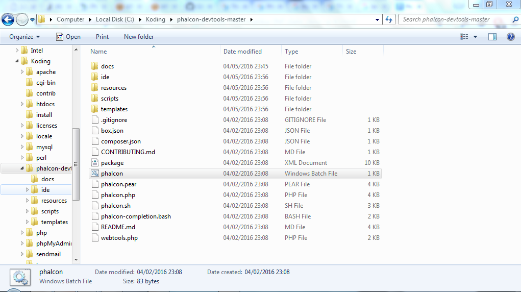 Membuat Project Phalcon Framework