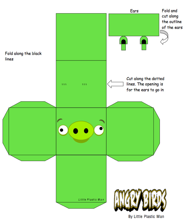 Blog Mengenai Paper Toy: Papercraft angry bird