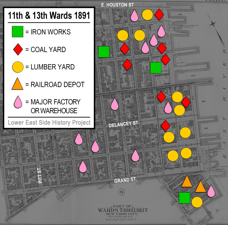 Industrial Lower East Side, part 2: The 11th & 13th Wards, 1891 - Lower ...