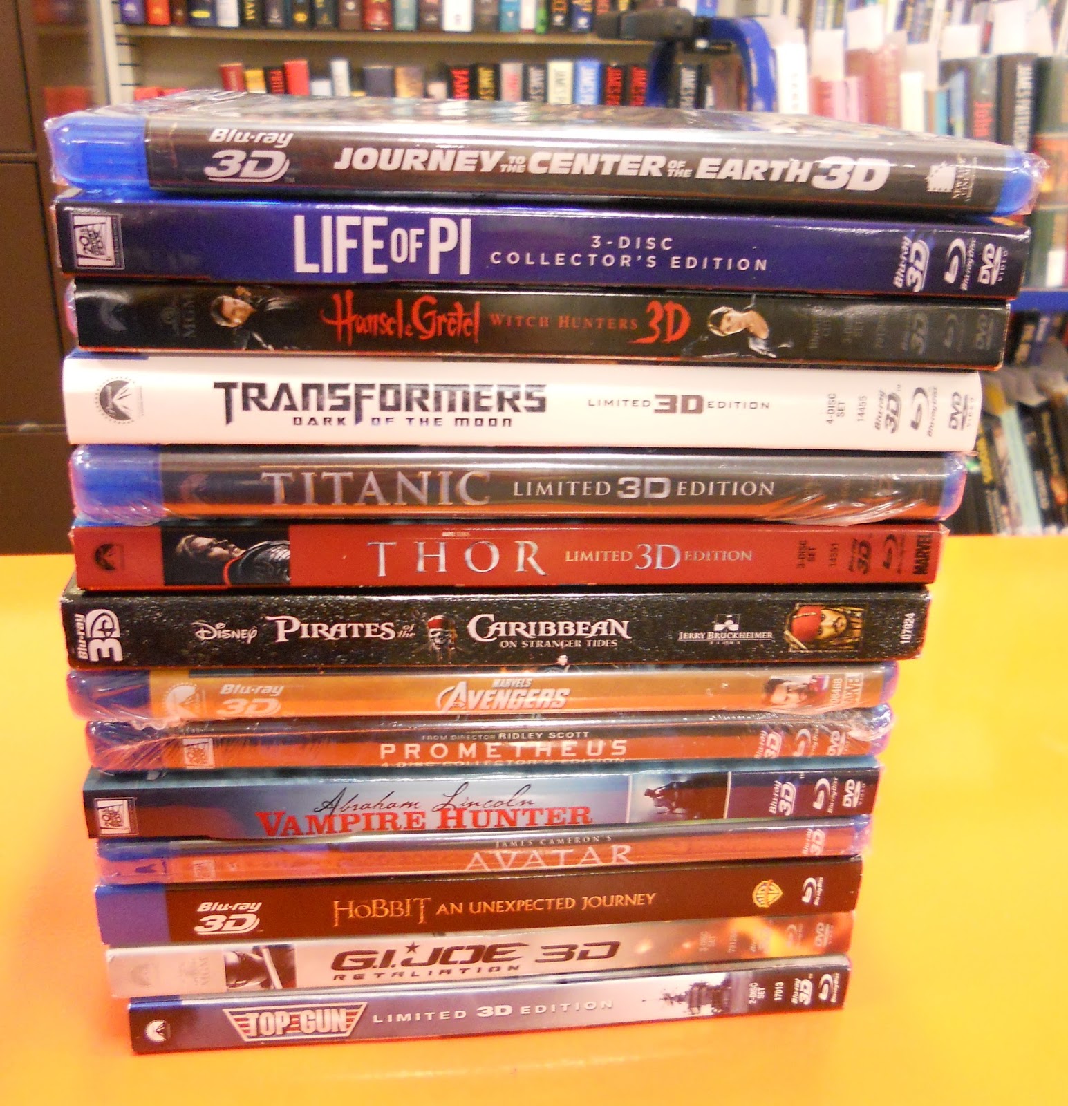 W. 11th & Bluff: 3D Blu-rays at Carnegie-Stout Public Library