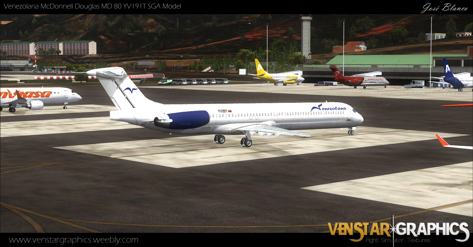 [FS2004/FSX] McDonnell Douglas MD 80 YV191T SGA