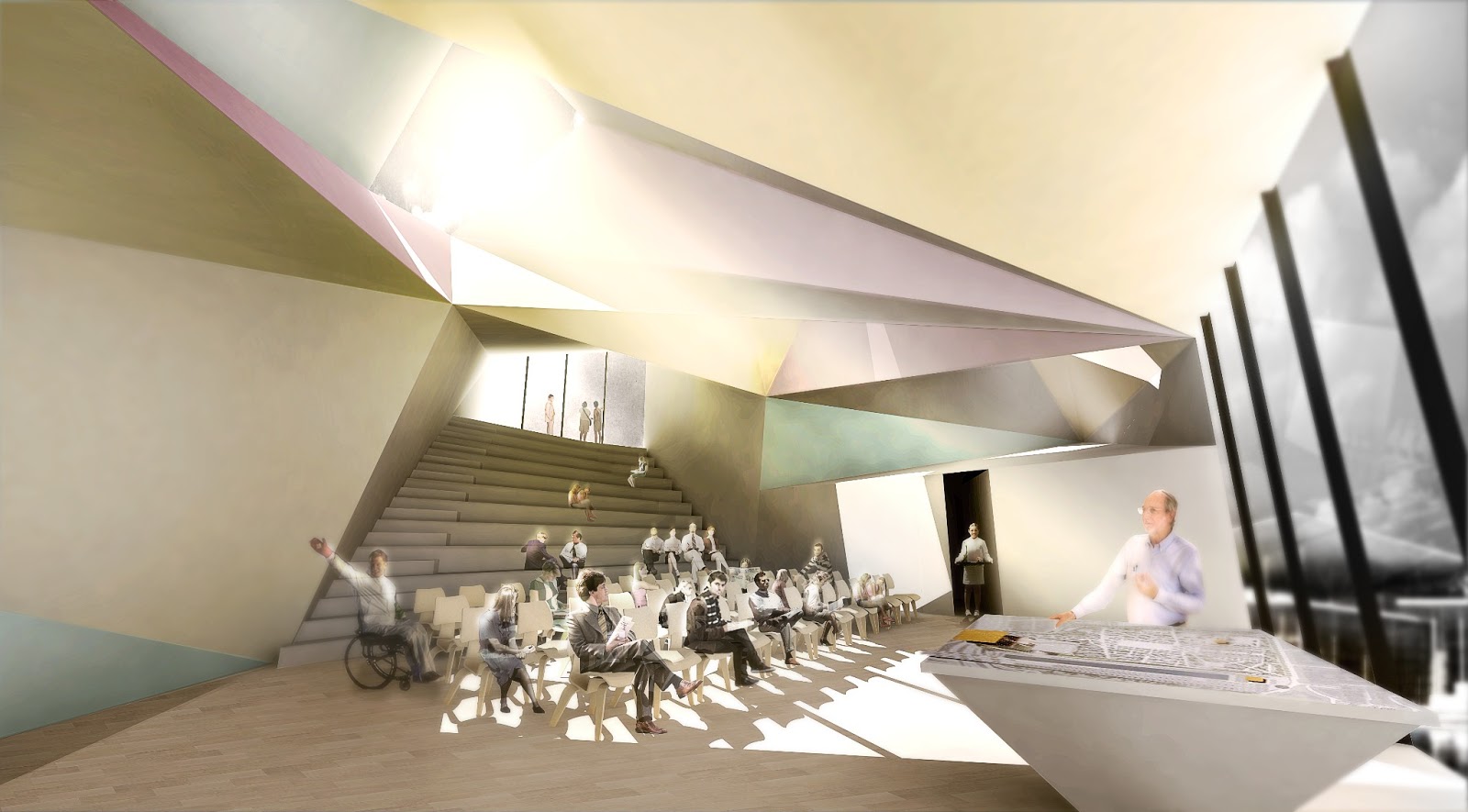 Architects for Urbanity: SPATIAL WOMB Visitors' Center SNCC, Athens