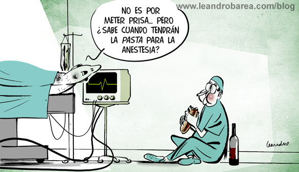 Viñetas sanitarias de Leandro Barea