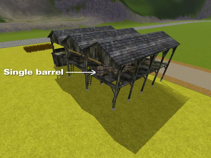 Simming in Magnificent Style: The farm 12. barrel for the hay storage