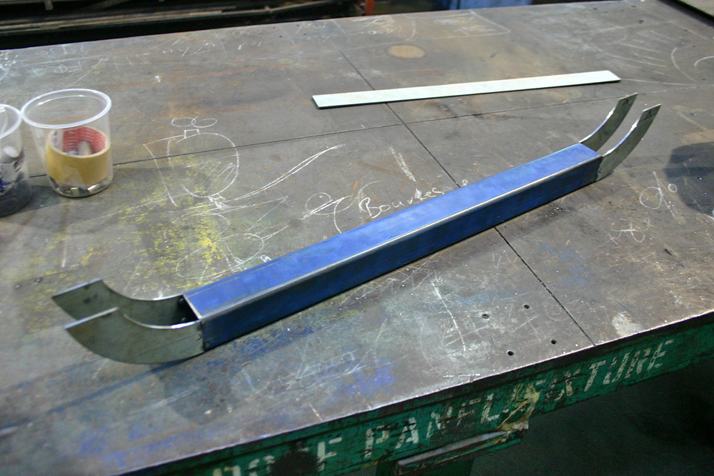 Beck Kustoms | Aaron Beck: Radiator frame / front rail support