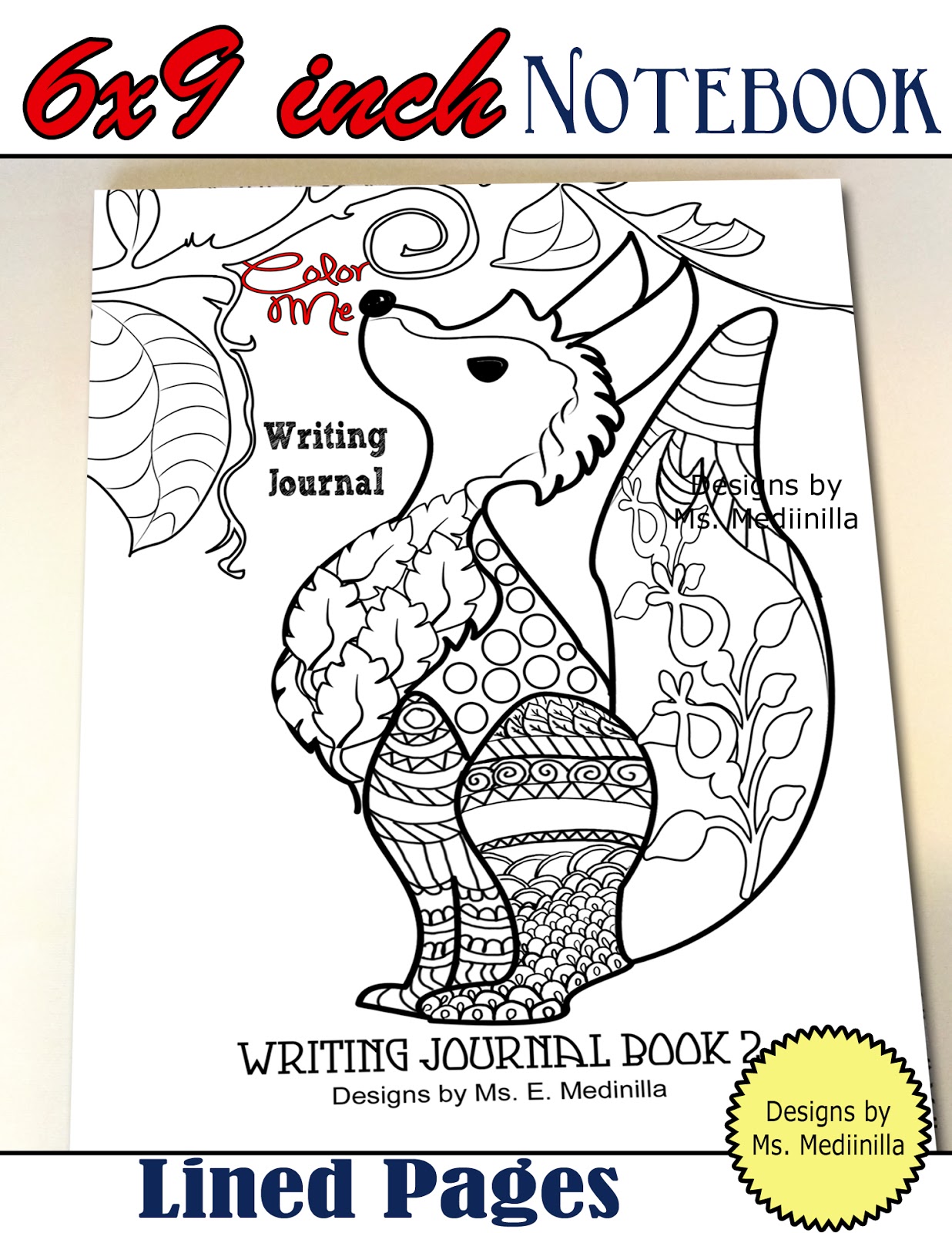 Mis 2 Manos: Made by My Hands: Color Me Writing Journal 2