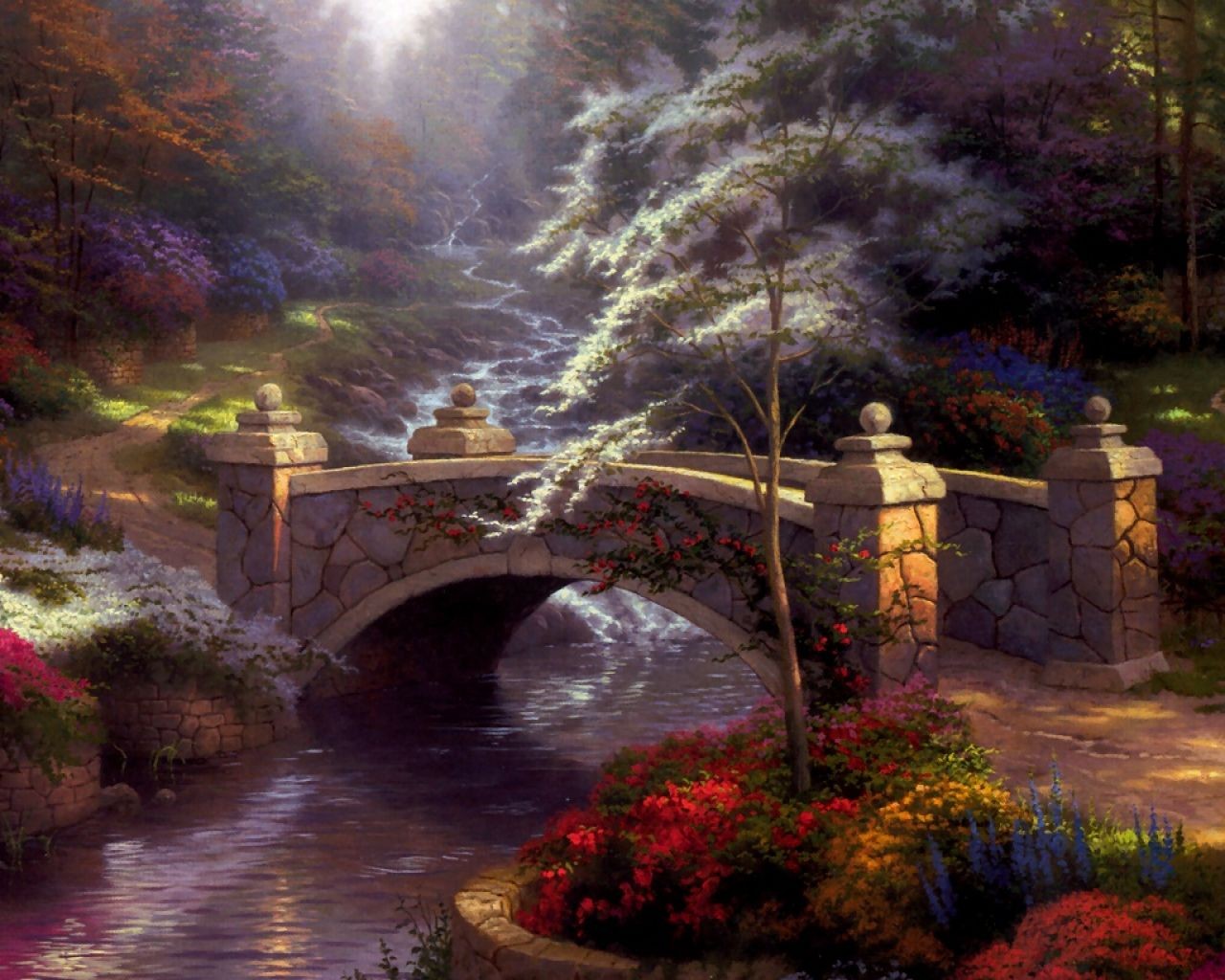 Selección de Paisajes variados de Thomas Kinkade
