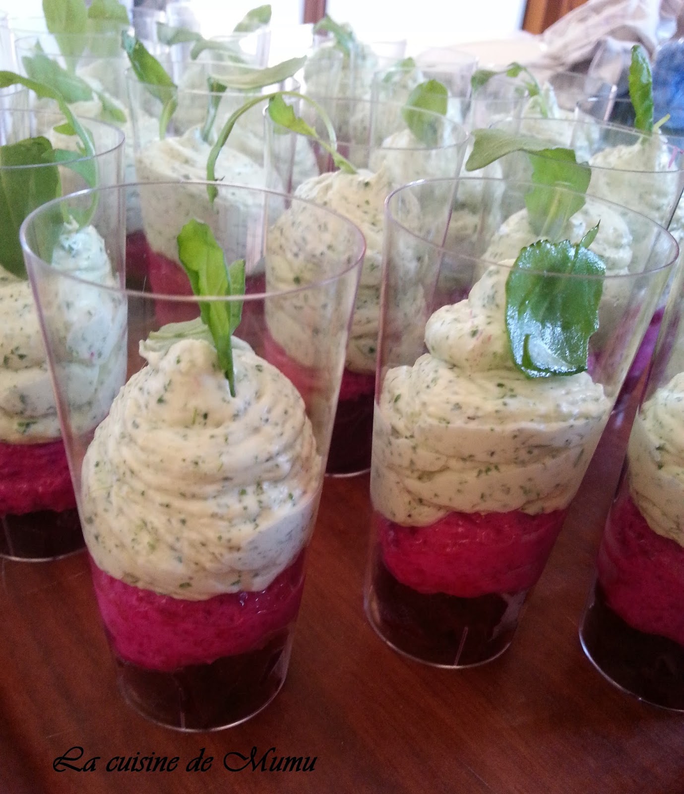 La Cuisine de Mumu: Mousse de betterave et son nuage de roquette ...