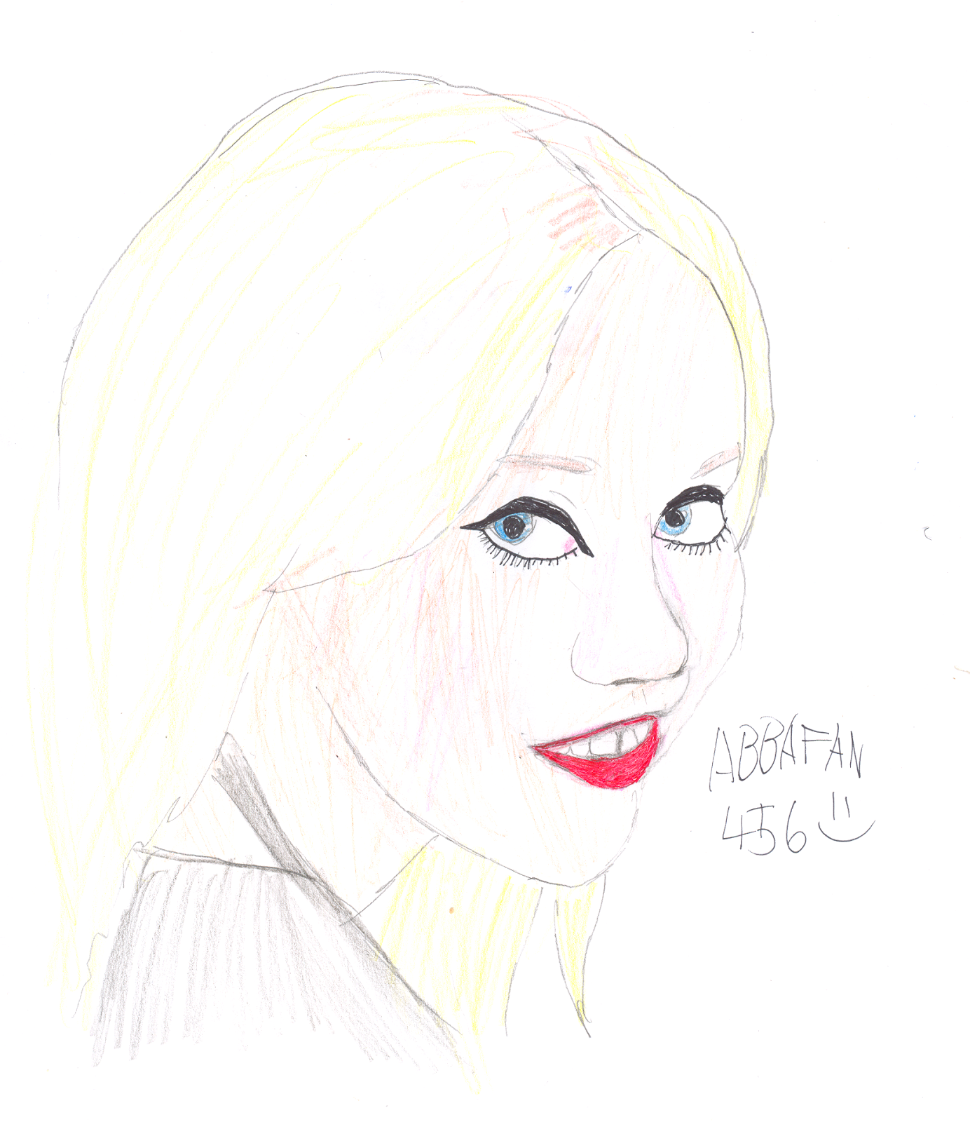 ABBAFan456's Blog: More Realistic ABBA Drawings