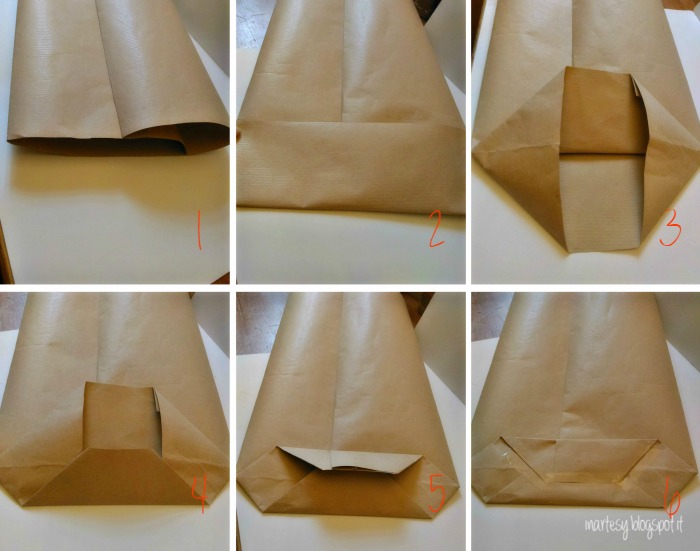 Packaging natalizio Tutorial sacchetto di carta e idea regalo - inartesy