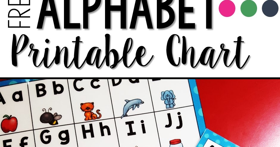 Alphabet Chart Freebie | Sara J Creations