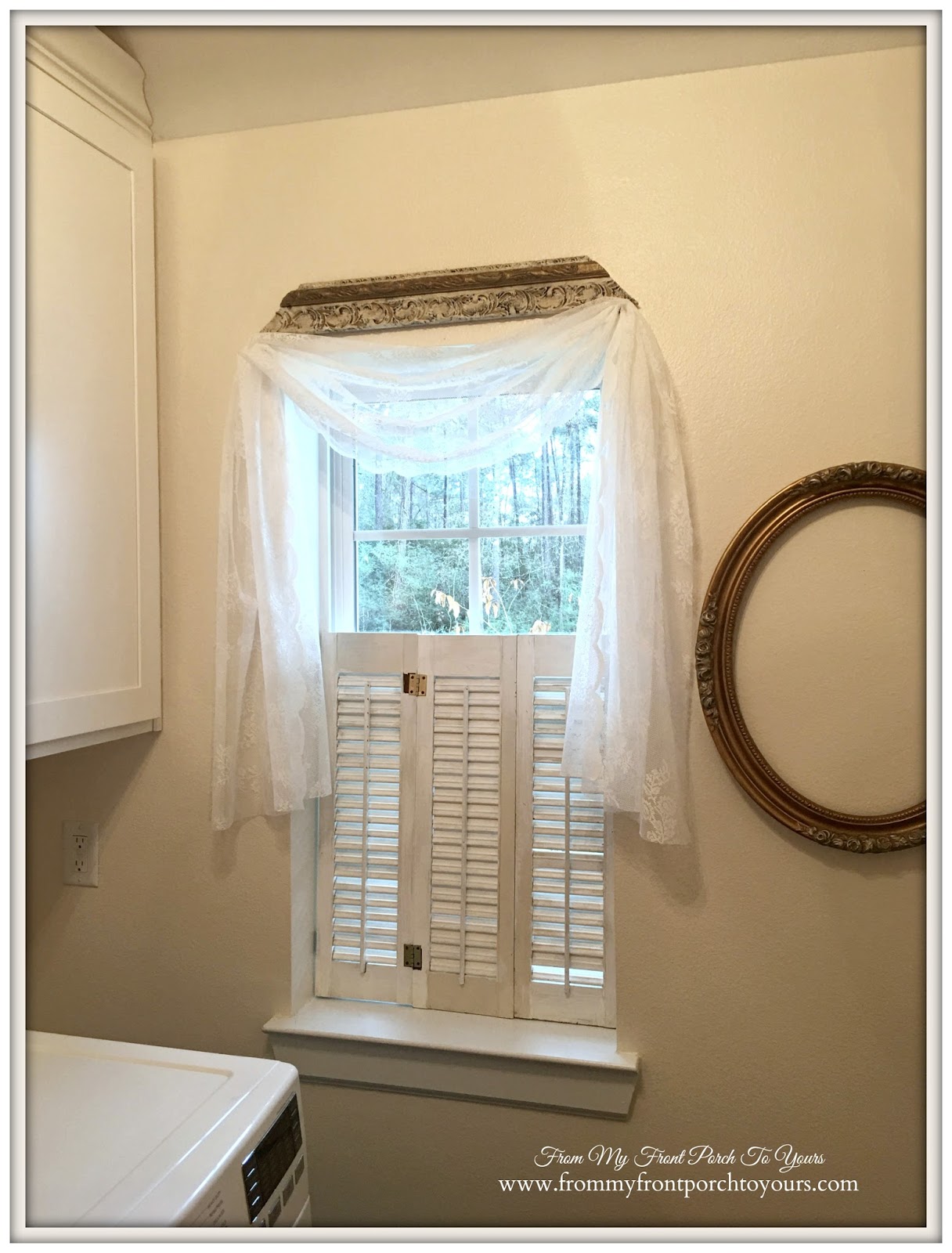 From My Front Porch To Yours: Farmhouse Laundry Room Mini Makeover