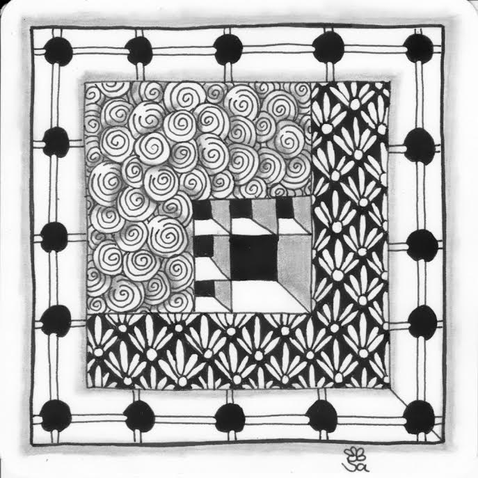 Tickled To Tangle: "It's a String Thing" #108 Tiles