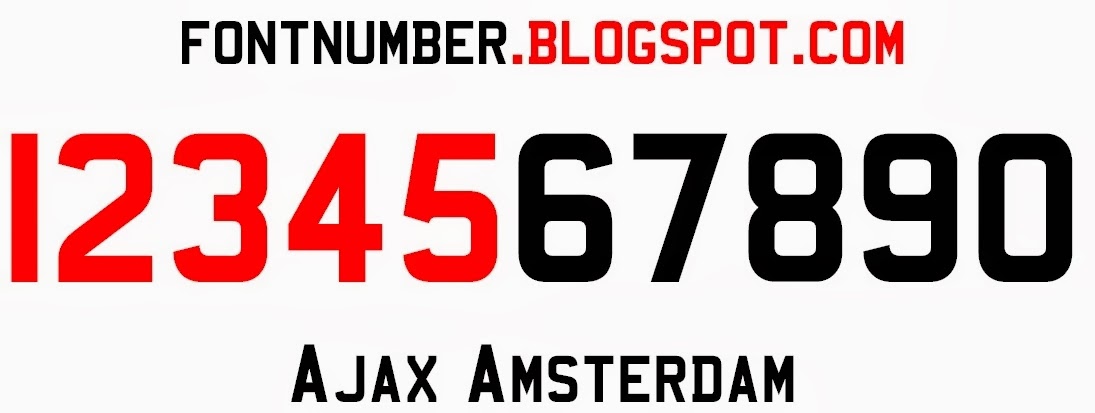 Ajax Amsterdam 2013-2014 Font