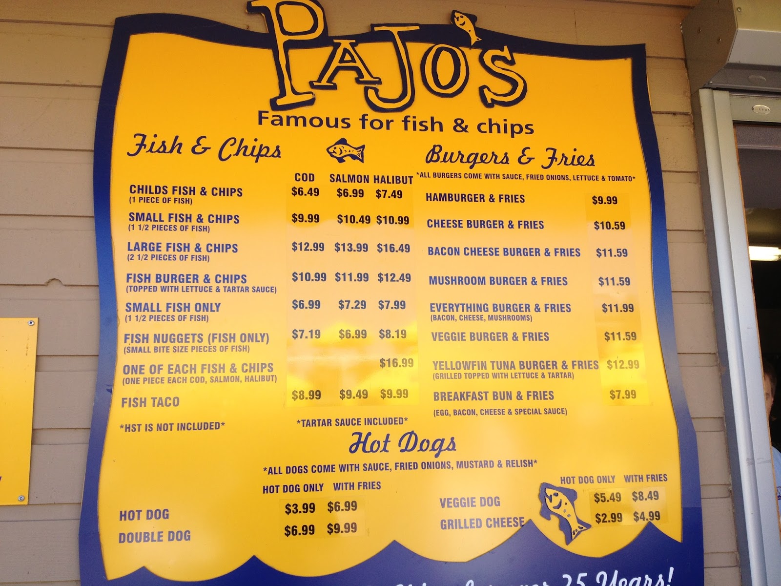 溫哥華的甜鹽巴小姐: 溫哥華 Richmond 漁人碼頭好吃的Pajo's Fish & Chips~