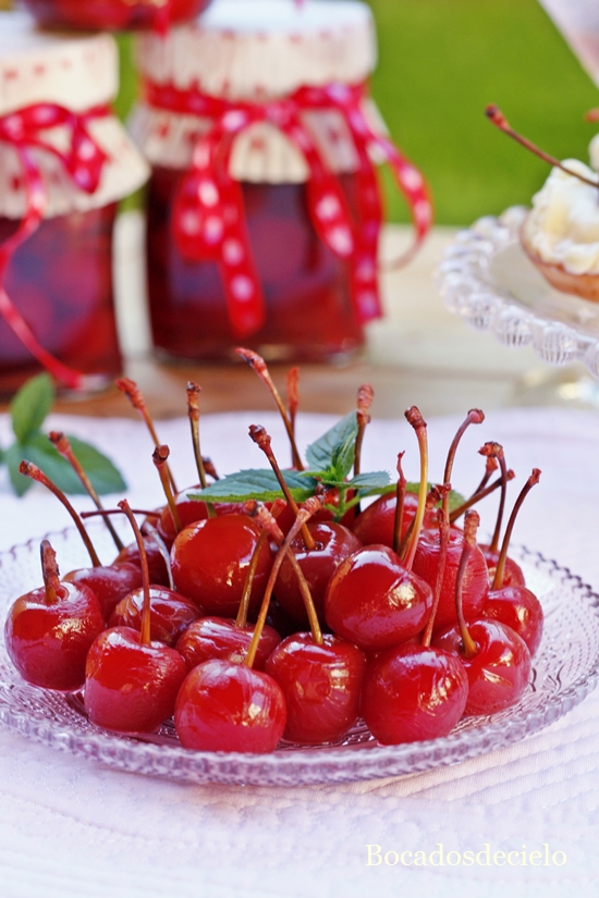 Cerezas al marrasquino (guindas)