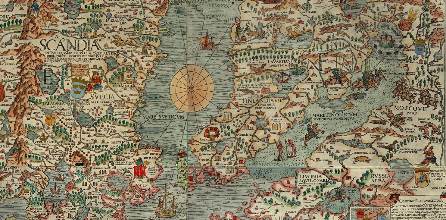 Carta Marina by Olaus Magnus (16th c) ~ Blog of an Art Admirer