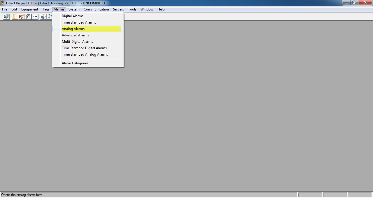 สอนการใช้งาน Vijeo Citect SCADA ตั้งแต่เริ่มต้น ตอนที่ 13 - Alarm และ Trend