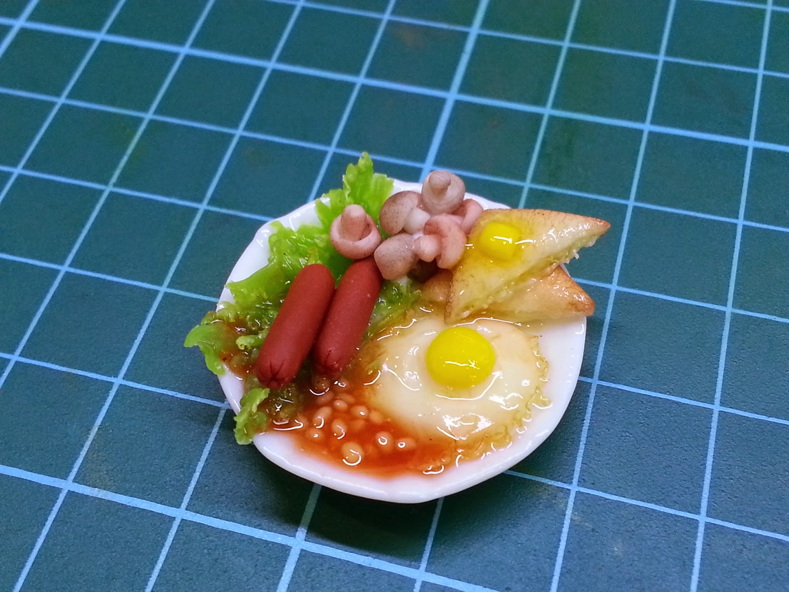 My Paper Clay Projects: Miniature Breakfast