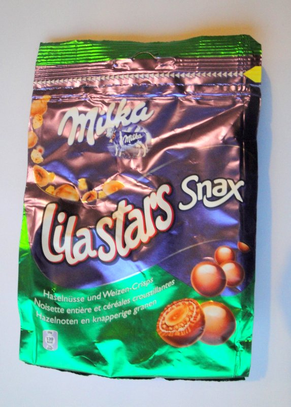 Grocery Gems: Milka Lila Stars Snax Hazelnut Chocolates