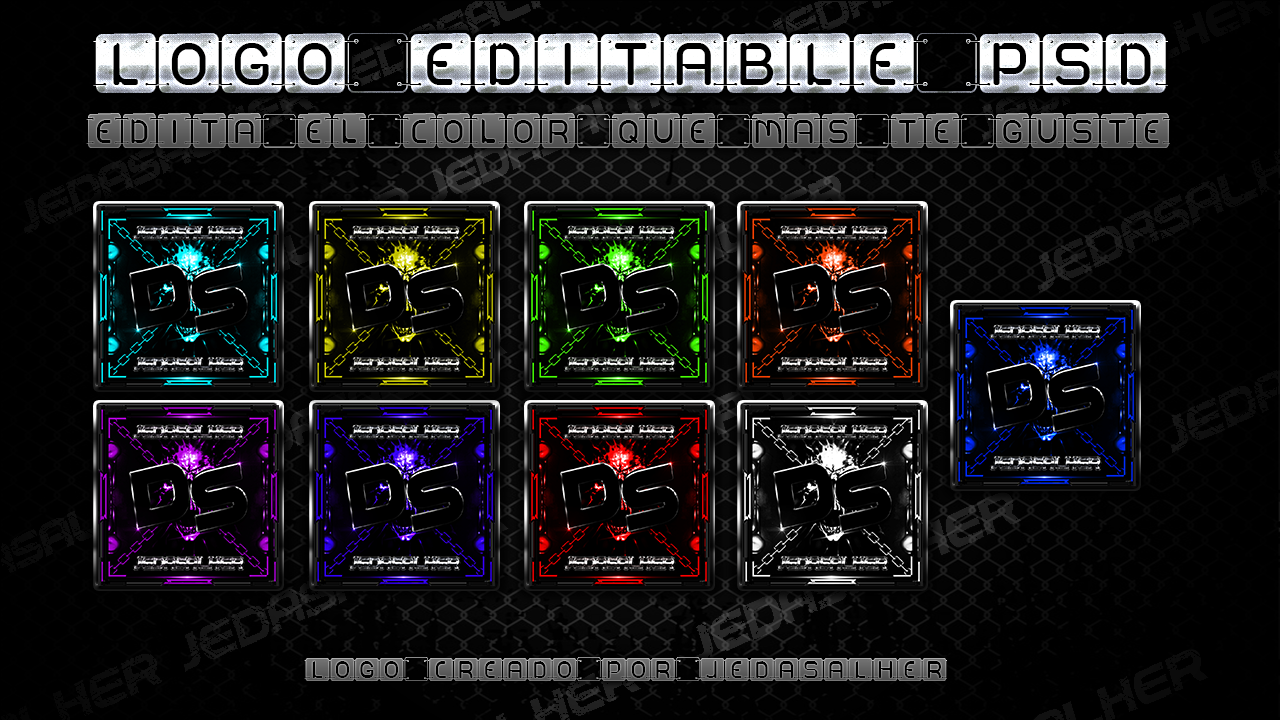 Logo Editable PSD // Photoshop | Bienvenidos a Mi Blog