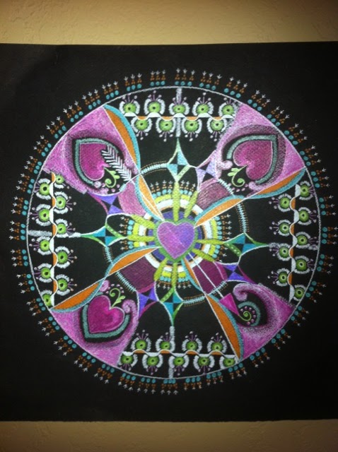 ART FULL MUSINGS: Two More Mandala's completed...from Spring Workshop