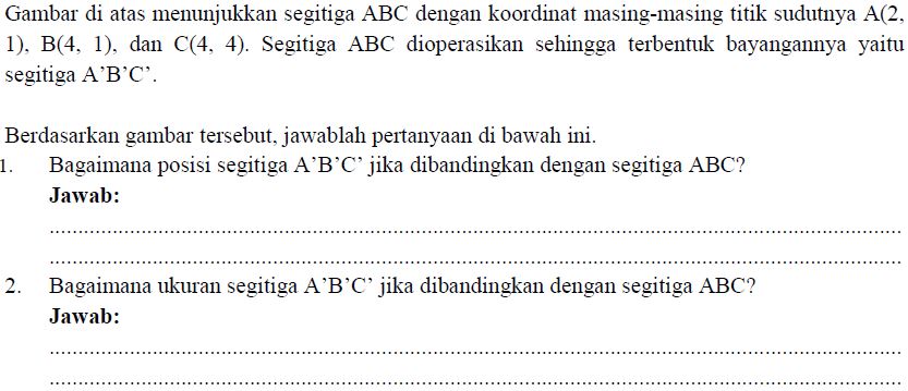 TRANSFORMASI MENGGUNAKAN MATRIKS 2X2 ~ CAri TAu