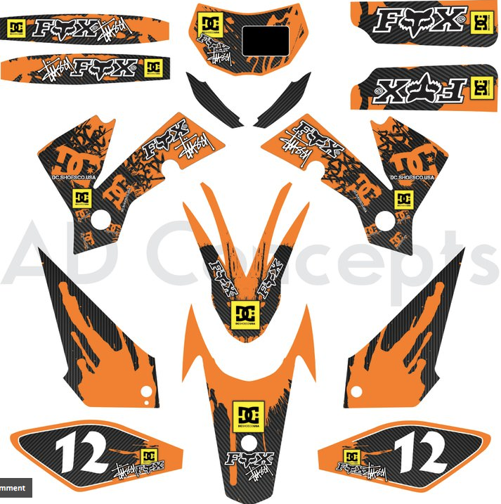 DTM 150 Decals - SuperXmoto | SuperMoto