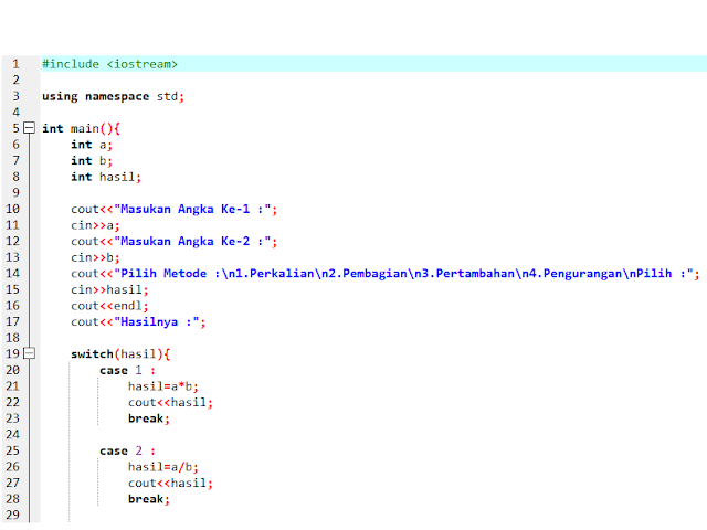 Program C++ Aritmatika